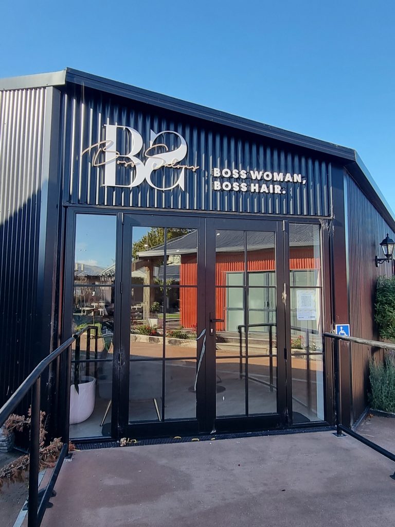 Our Work - Boss Salon | Geraldine Signs